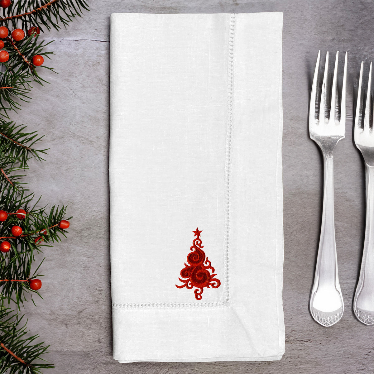 Christmas Designs Dinner Napkins – Pitch A Stitch Plus